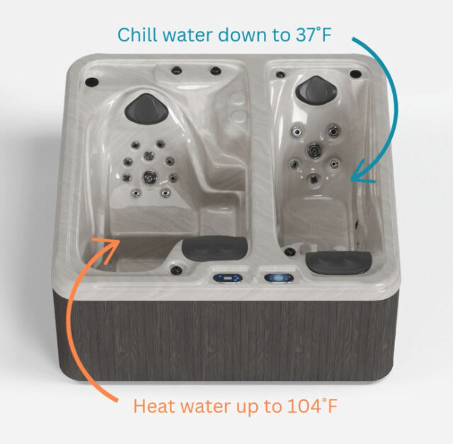 Outdoor Hot Tub + Cold Plunge Tub Collection